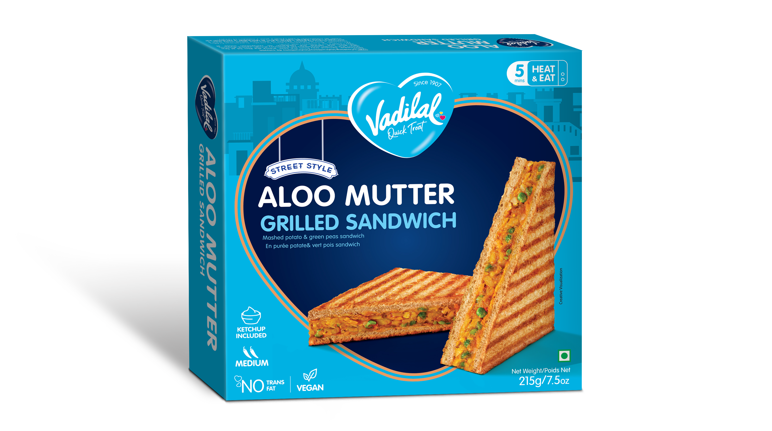 Aloo Mutter Sandwich – Vadilal Quick Treat