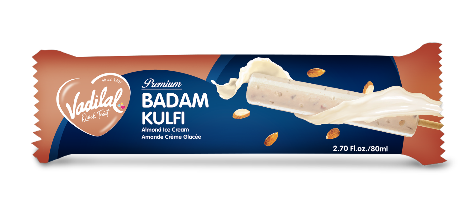 Badam Kulfi – Vadilal Quick Treat