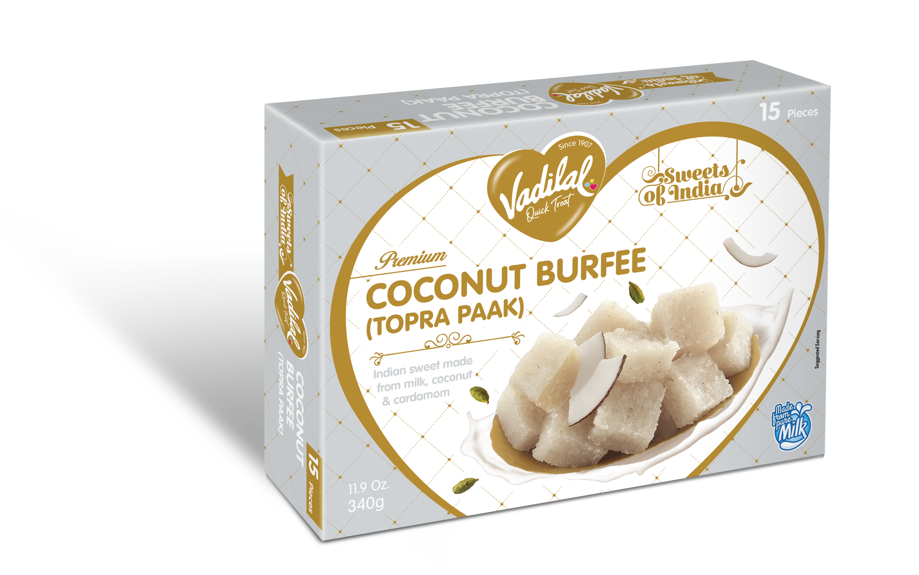Coconut Burfee – Vadilal Quick Treat