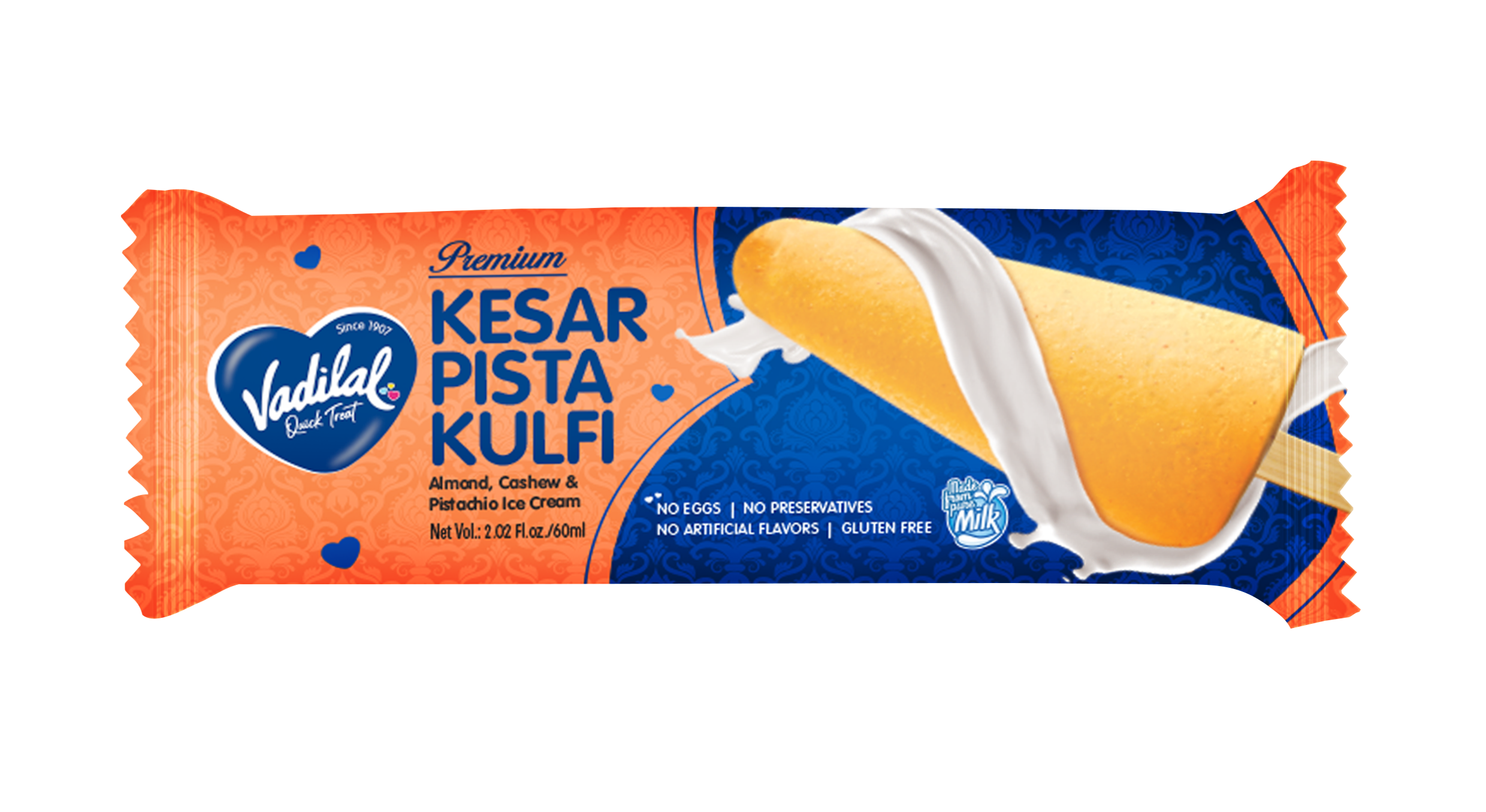 Kesar Pista Kulfi – Vadilal Quick Treat