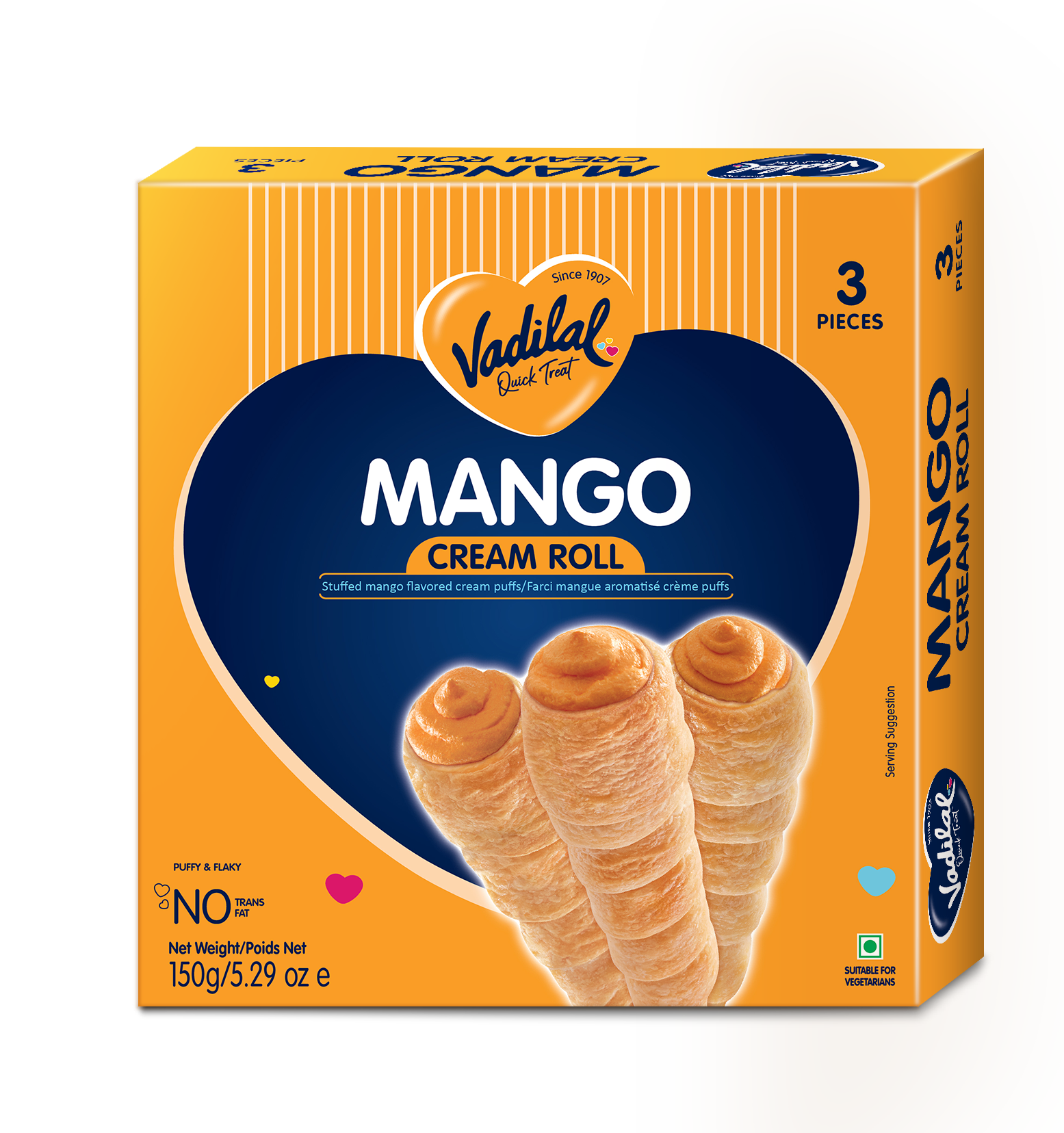 Mango Cream Roll – Vadilal Quick Treat