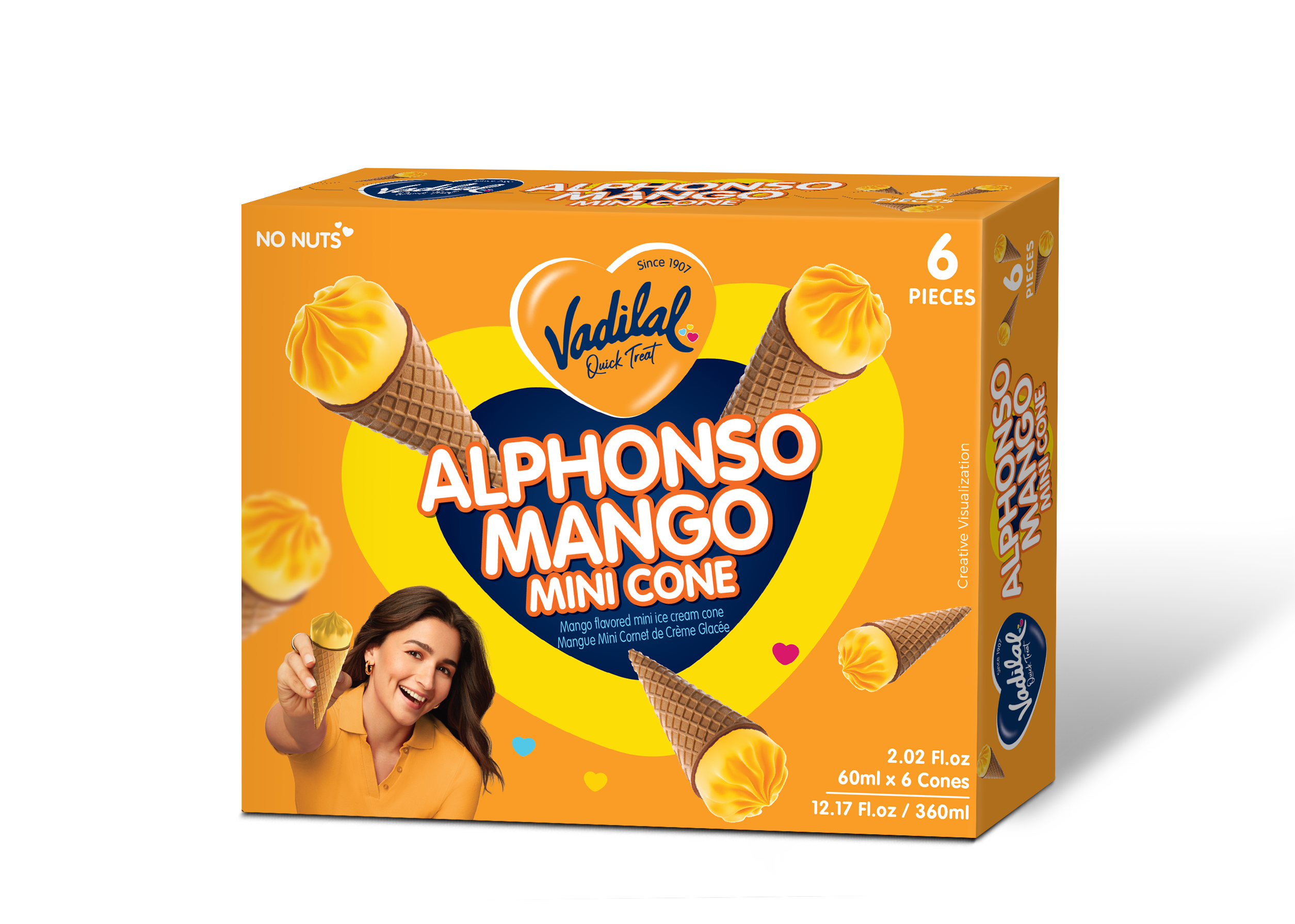 Alphonso Mango Mini Cone – Vadilal Quick Treat