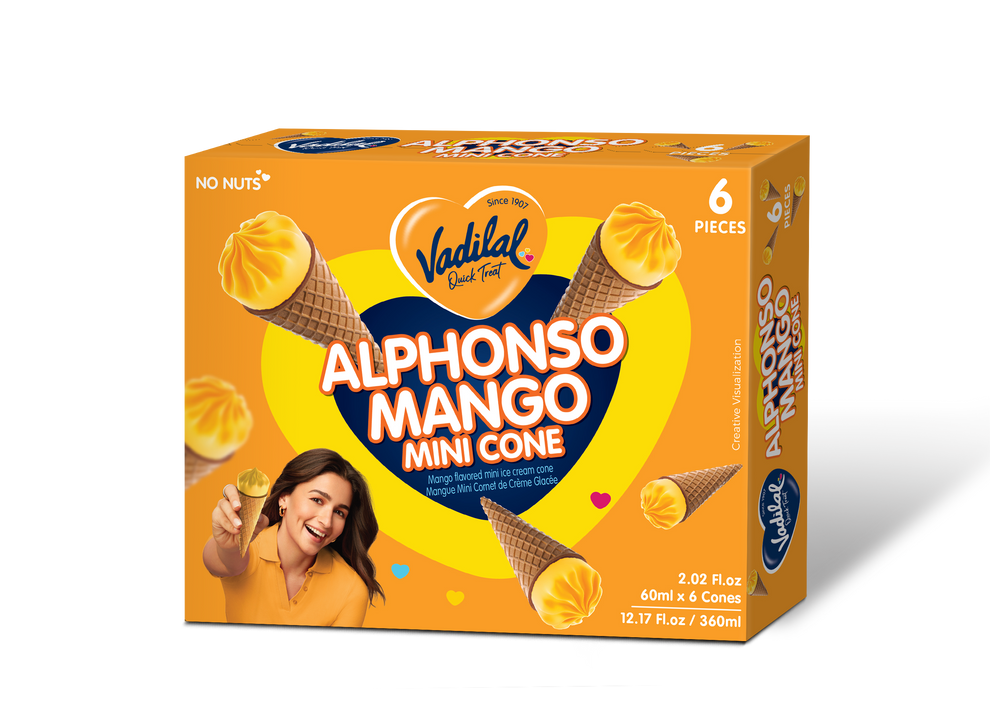 Alphonso Mango Mini Cone – Vadilal Quick Treat