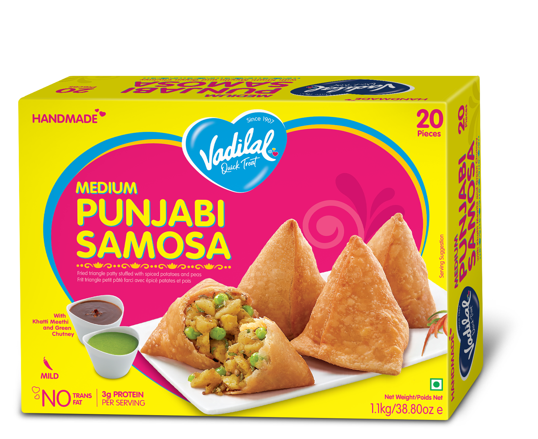Medium Punjabi Samosa – Vadilal Quick Treat