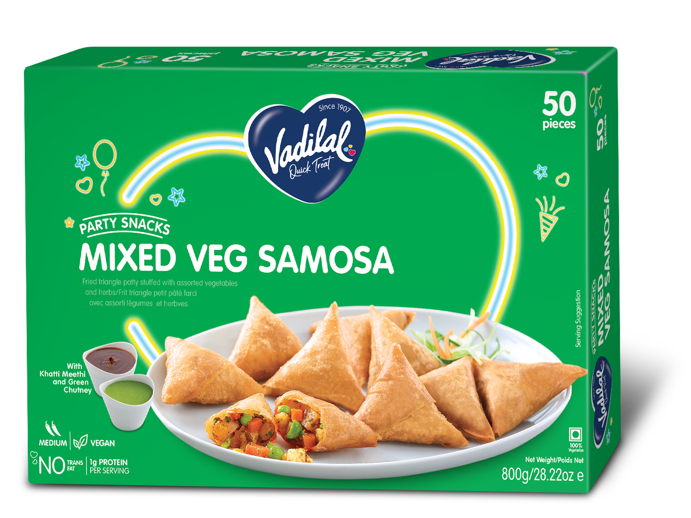 Mixed Veg Samosa – Vadilal Quick Treat