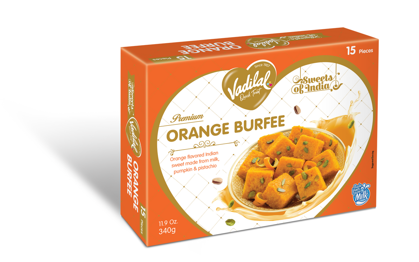 Orange Burfee – Vadilal Quick Treat