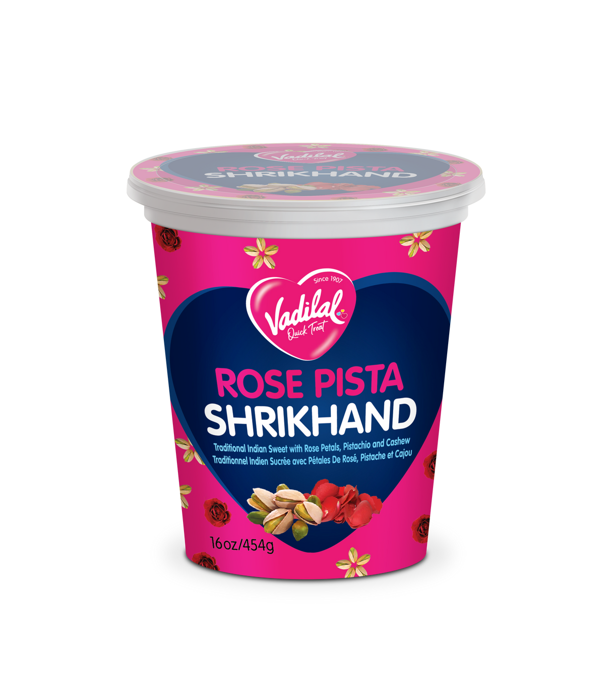 Rose Pista Shrikhand – Vadilal Quick Treat